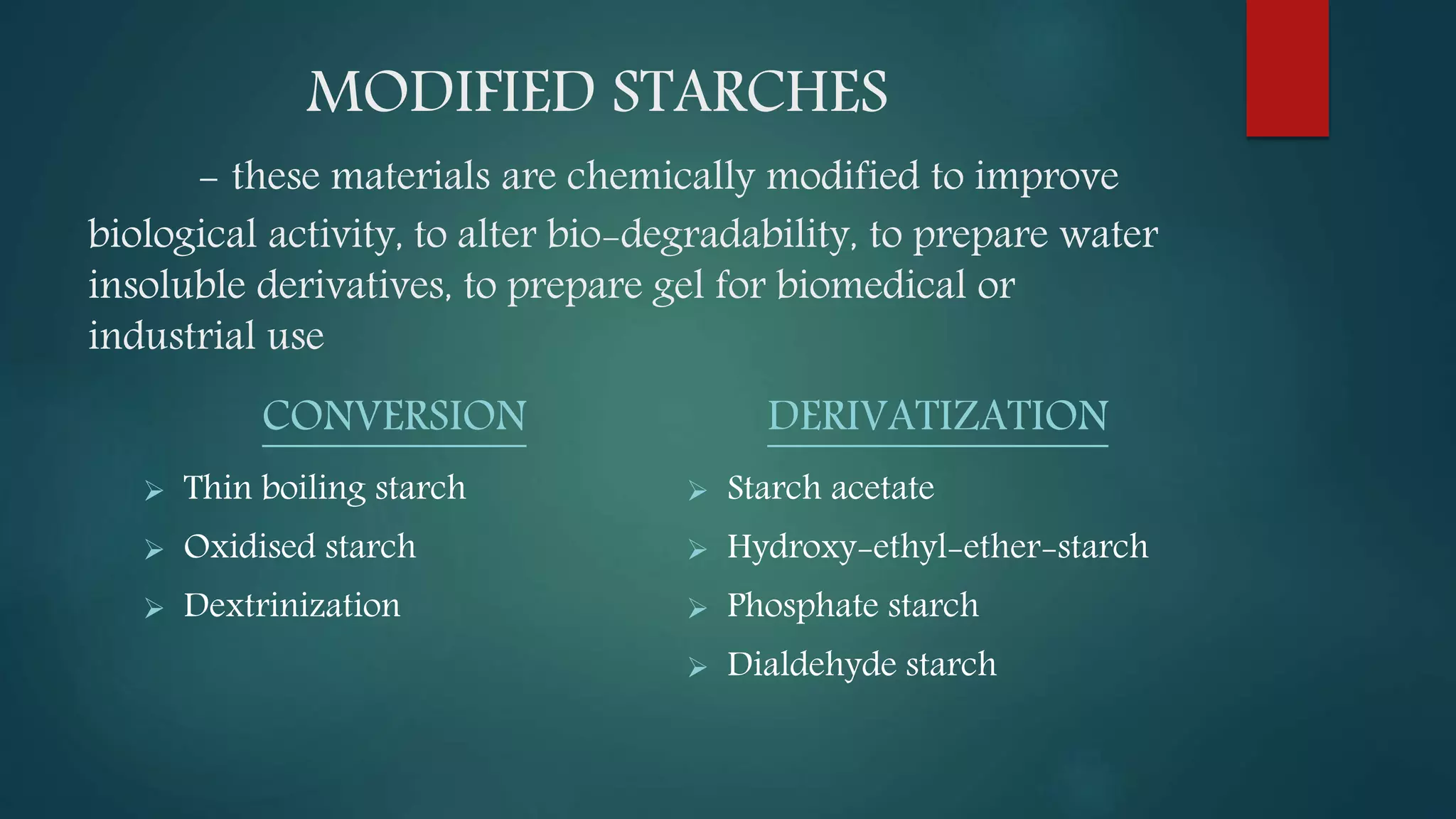 Starch based materials | PPT