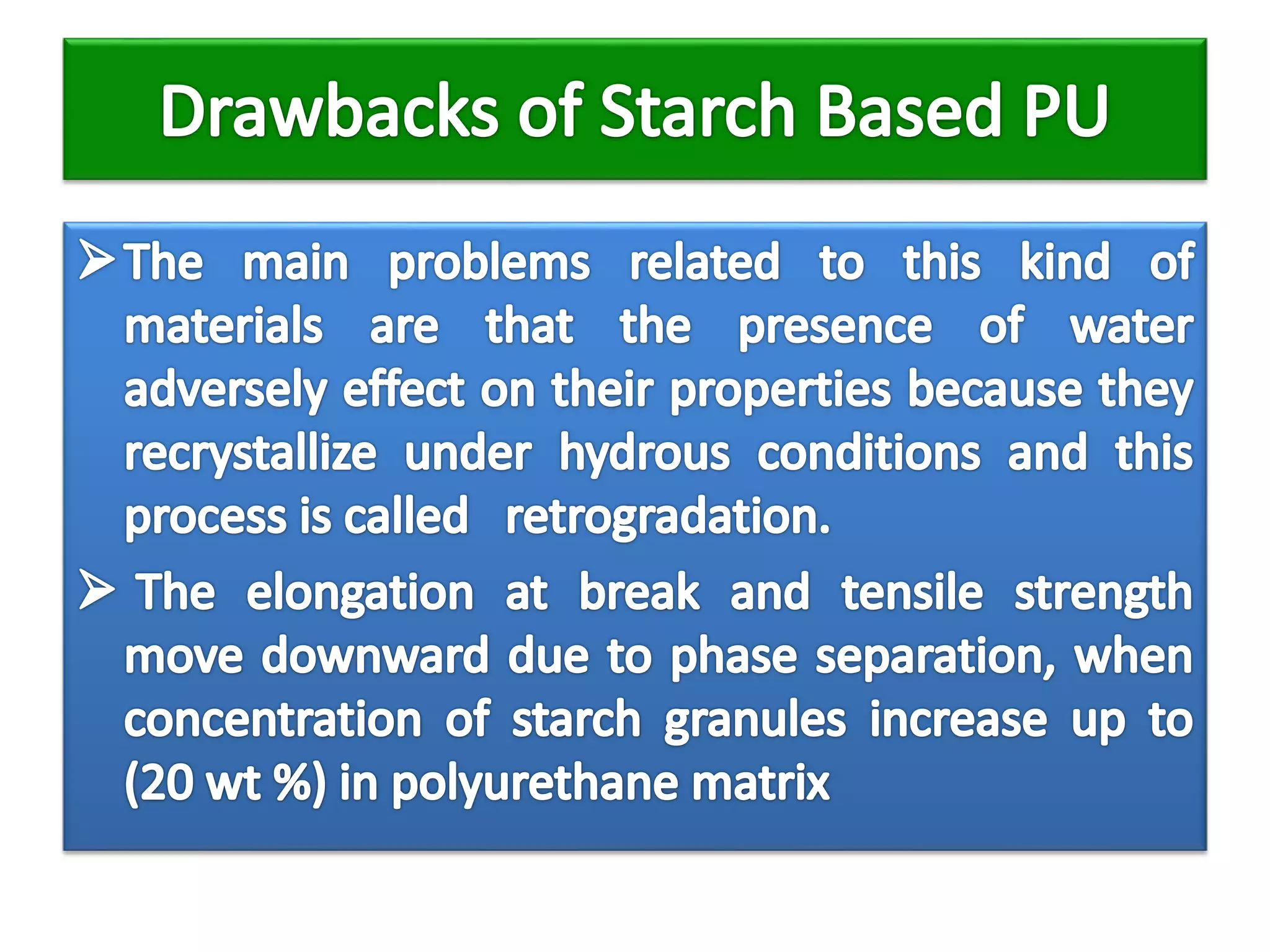 Starch based polyurethane | PPTX