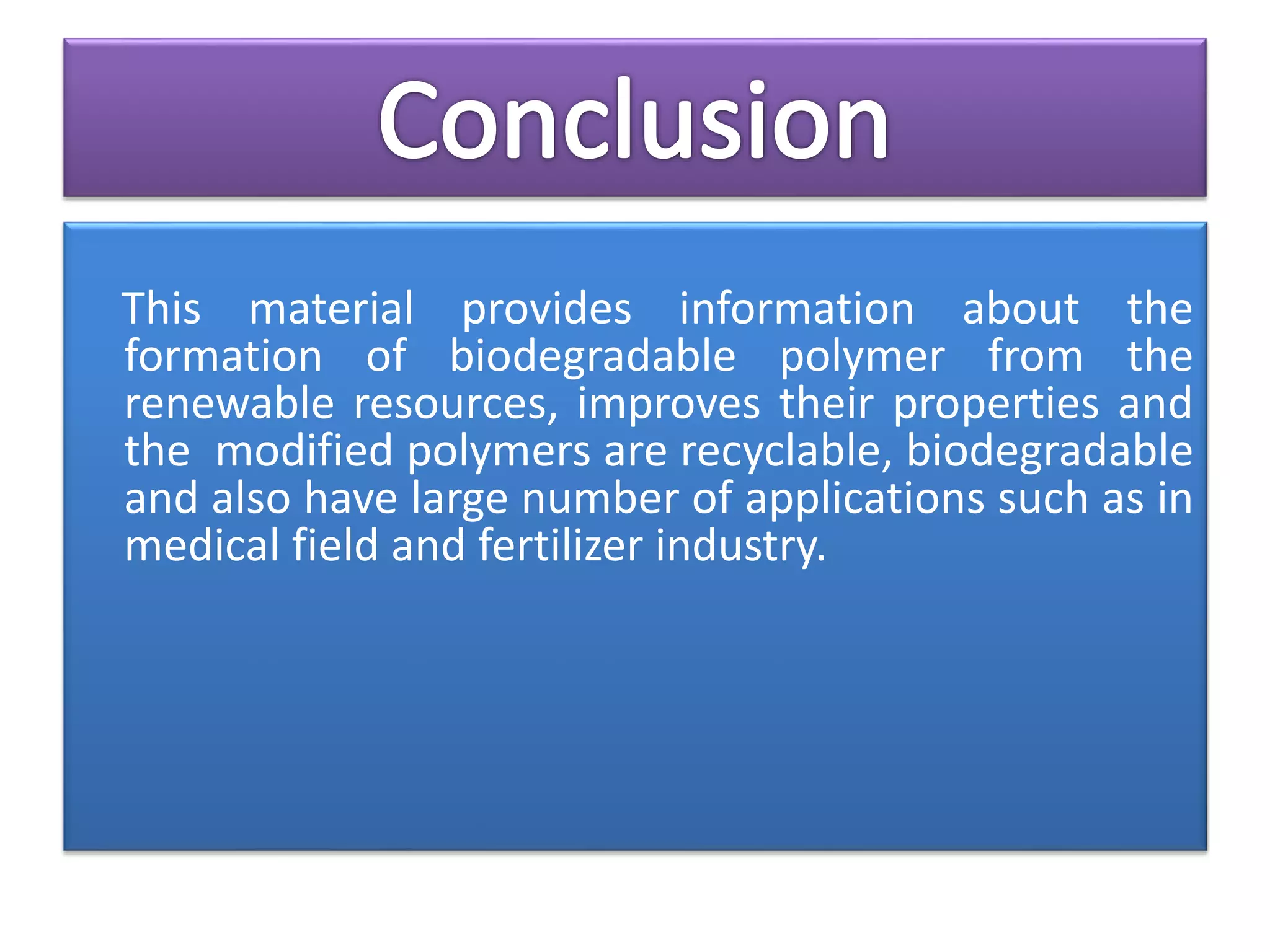 Starch based polyurethane | PPTX