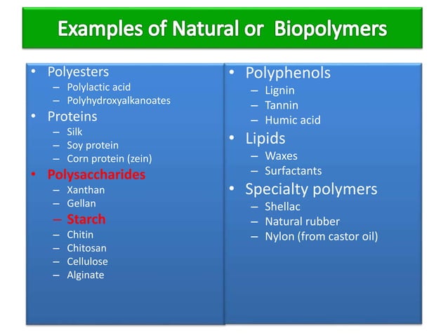 Starch based polyurethane | PPTX