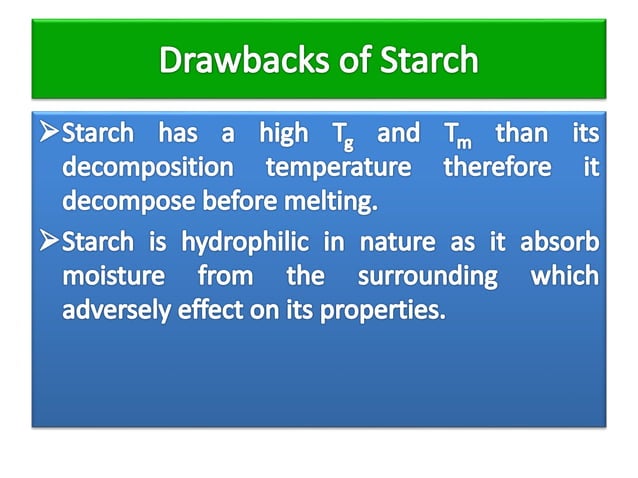 Starch based polyurethane | PPTX