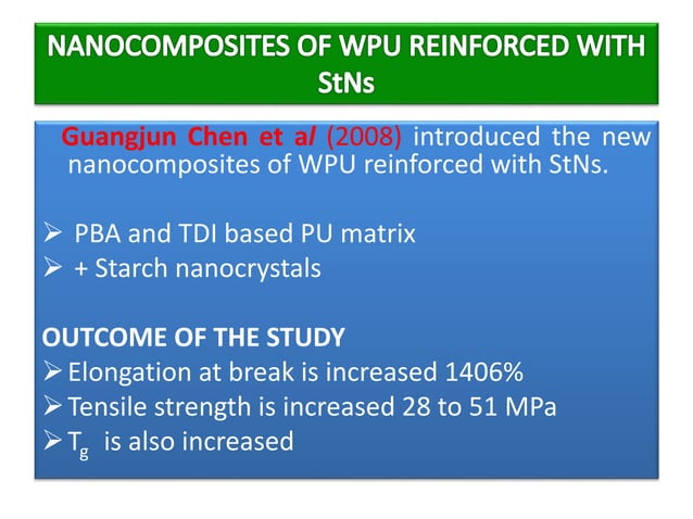 Starch based polyurethane | PPTX