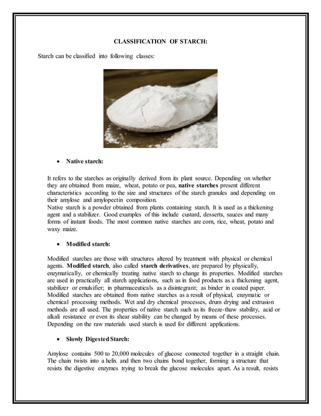 Starch cookery | DOCX