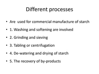 Starches | PPTX | Chemistry | Science