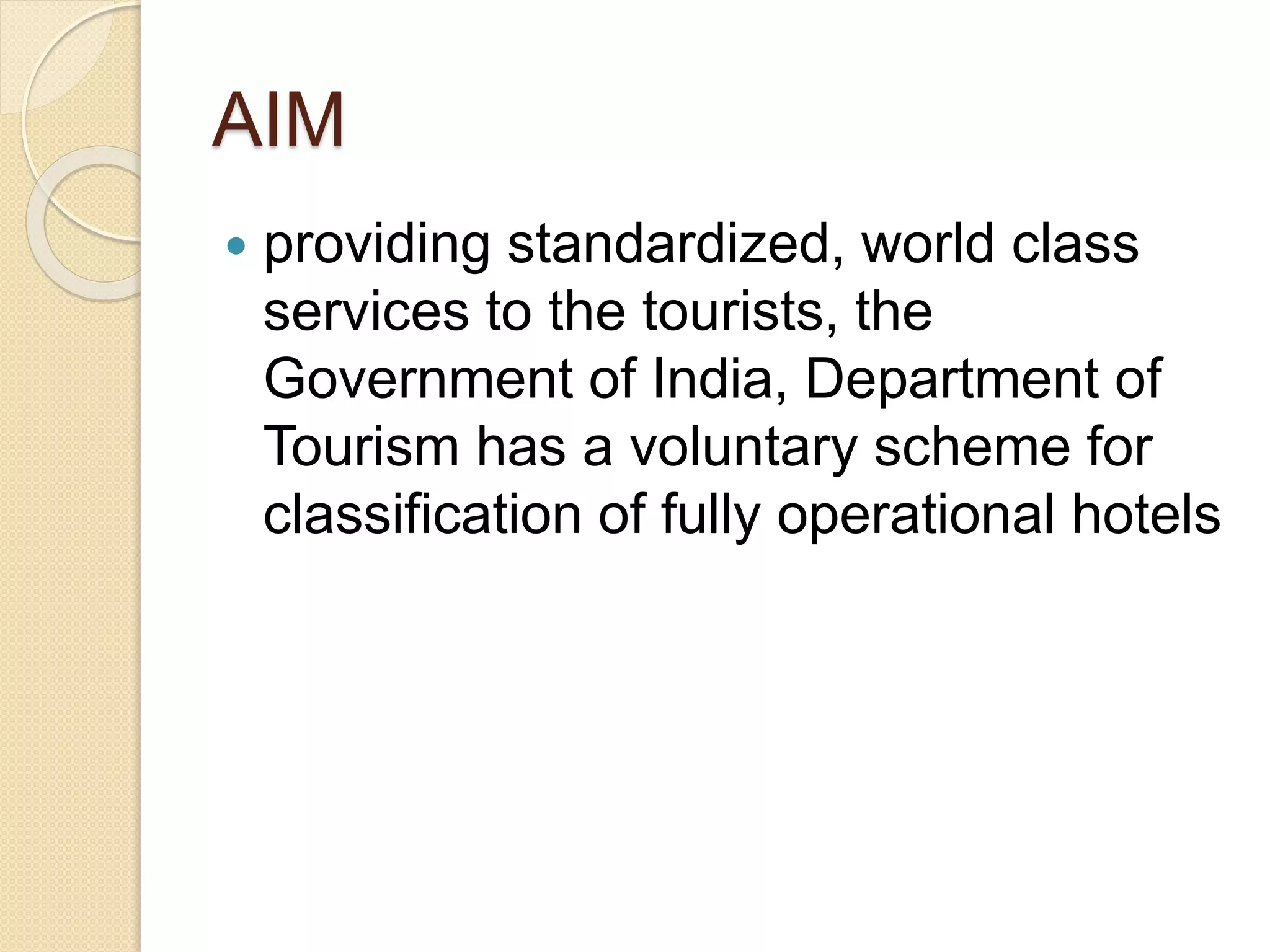 Star classification of hotels | PPTX