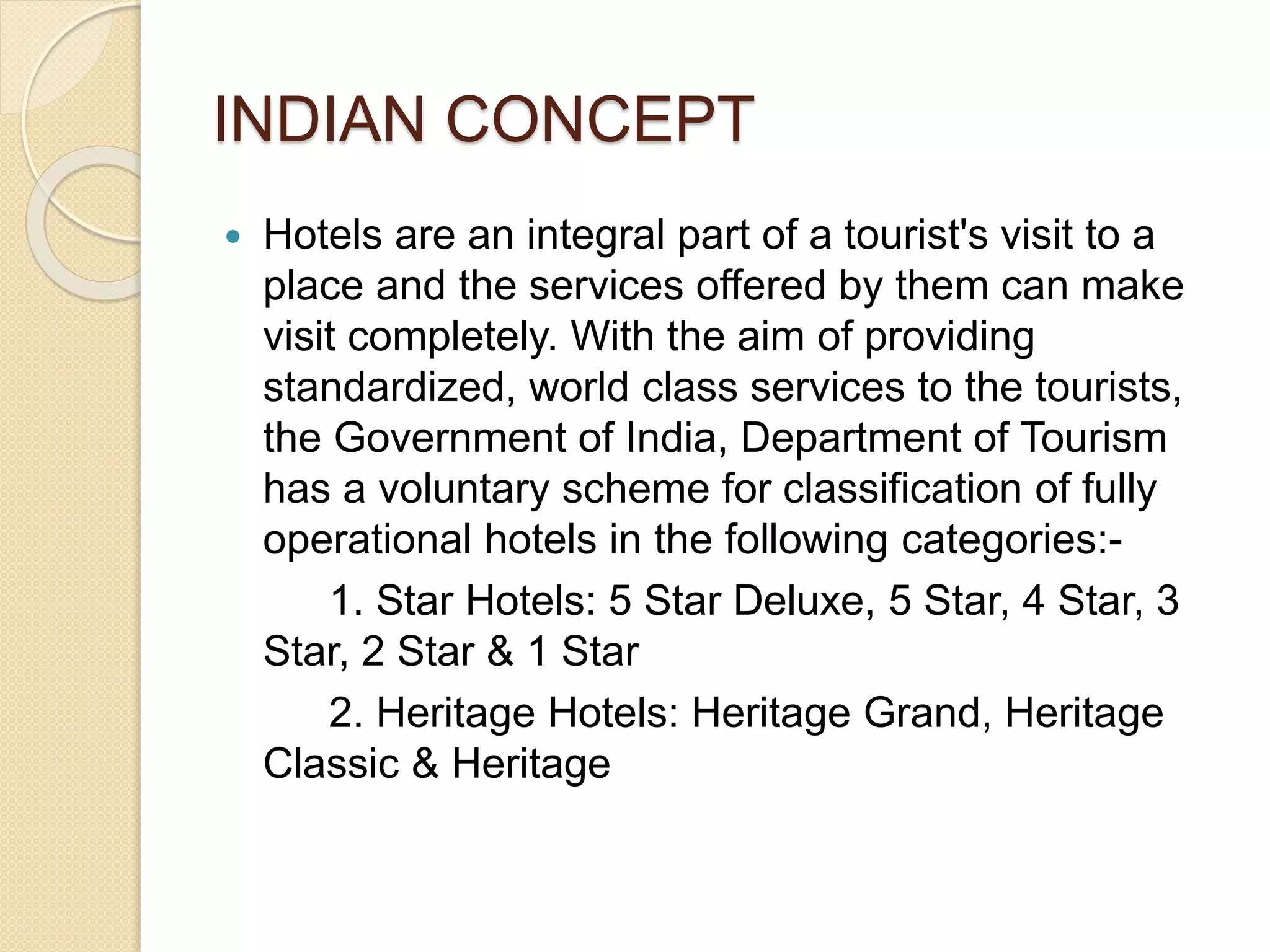 Star classification of hotels | PPTX