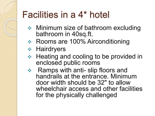 Star classification of hotels | PPTX