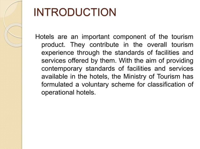 Star classification of hotels | PPTX