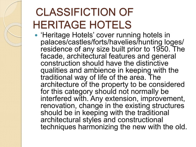 Star classification of hotels | PPTX