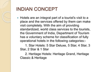 Star classification of hotels | PPTX