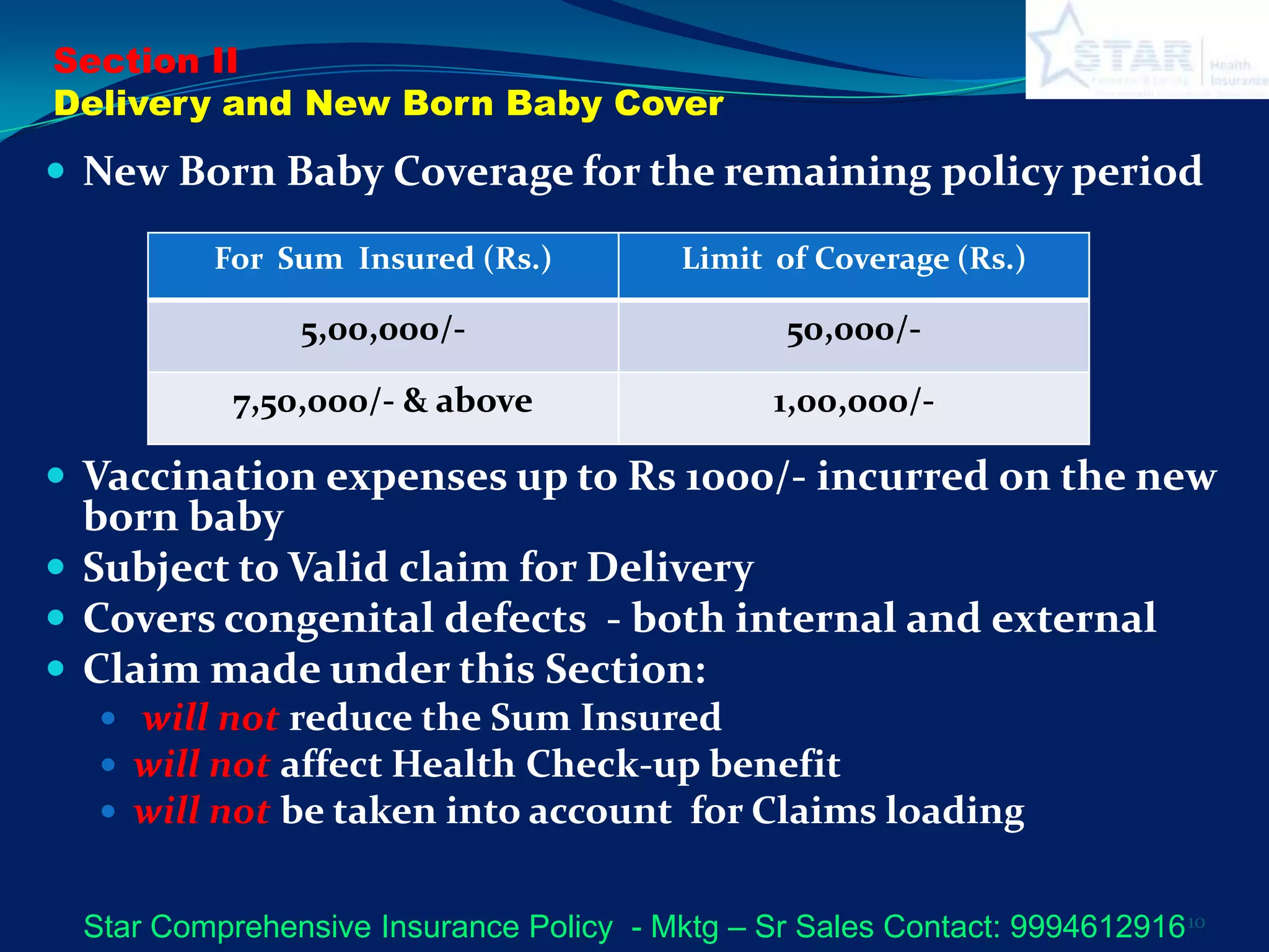Star comprehensive health insurance presentation | PPTX