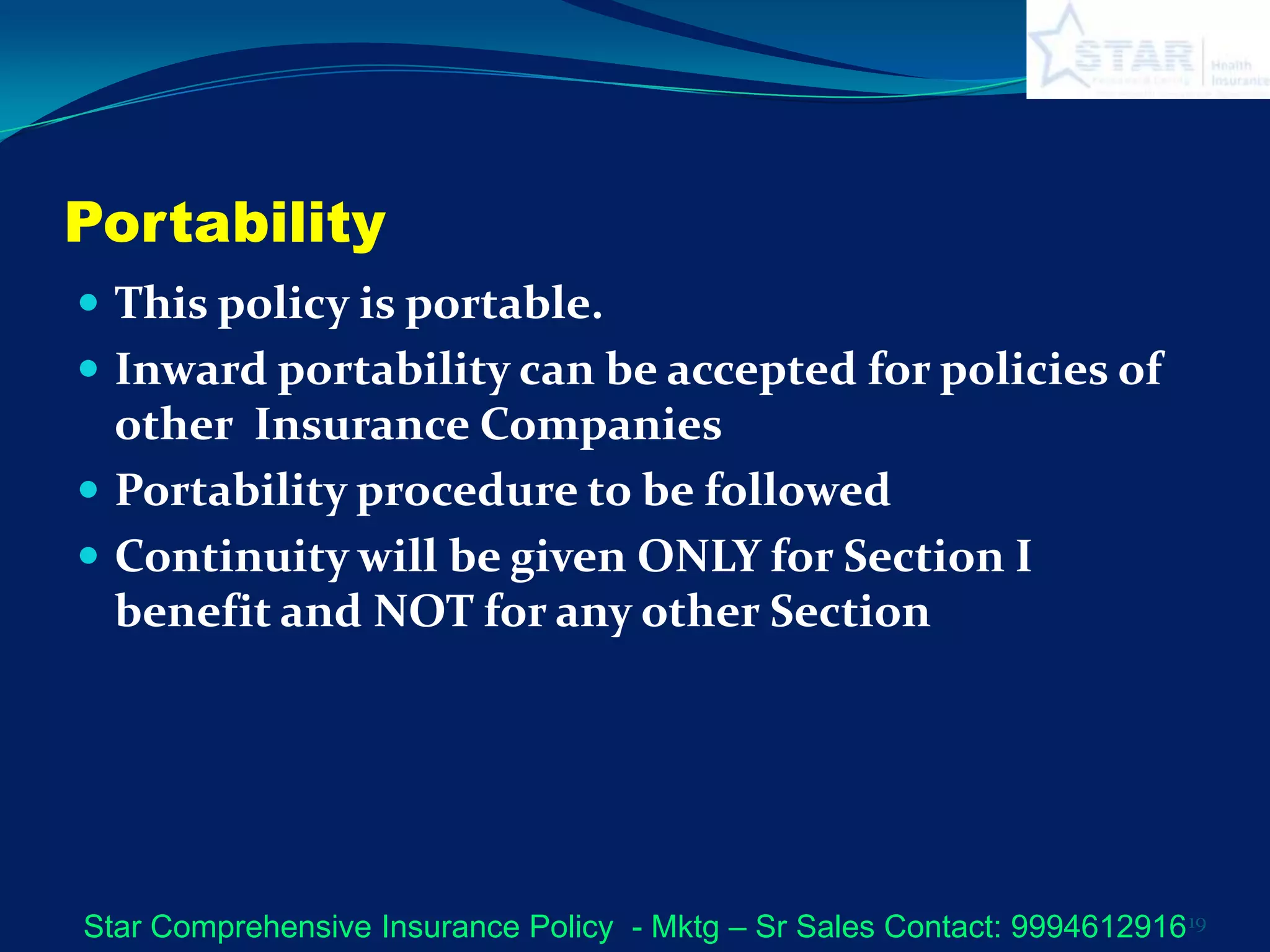 Star comprehensive health insurance presentation | PPTX