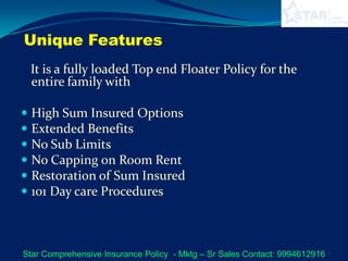 Star comprehensive health insurance presentation | PPTX