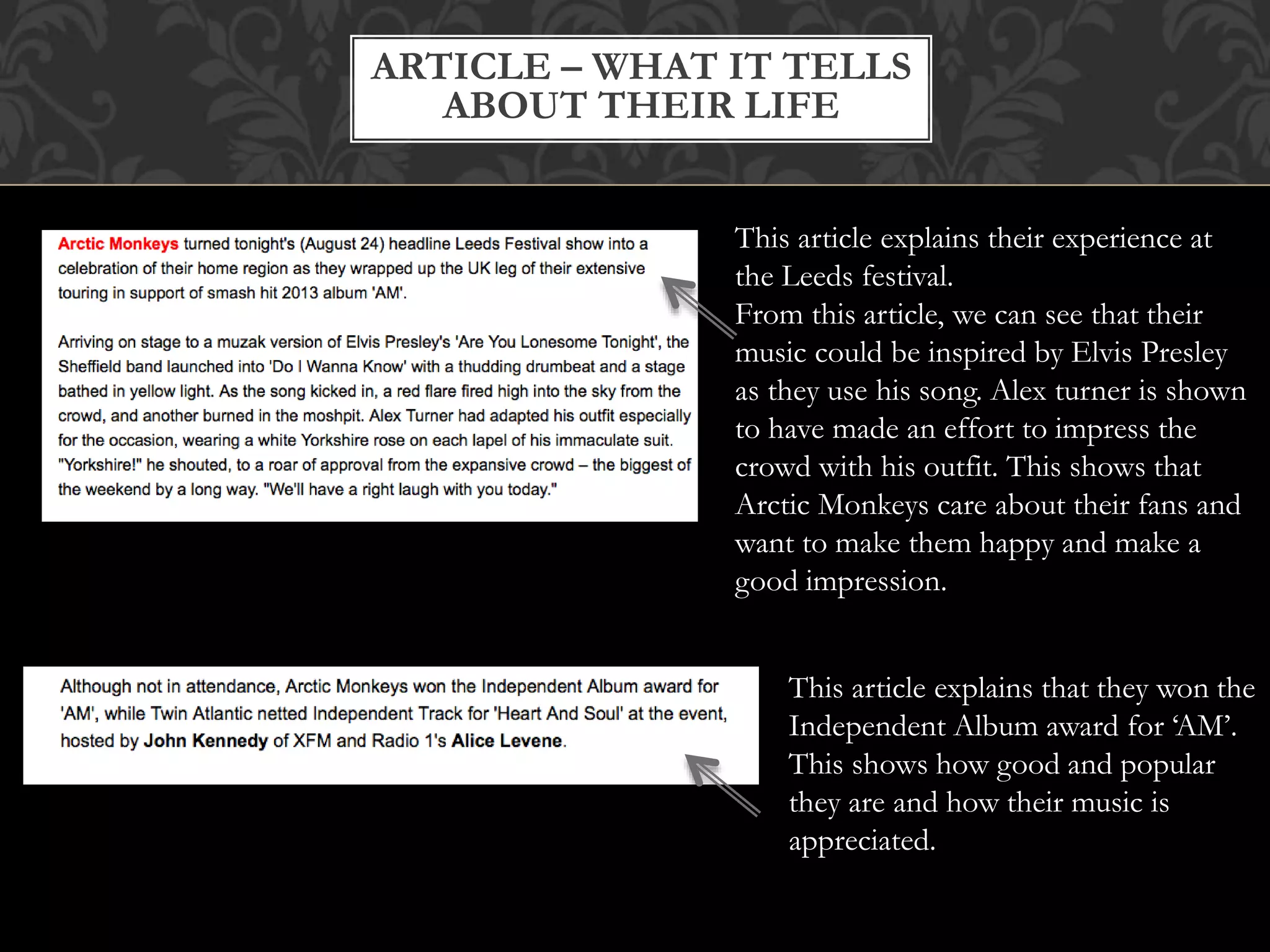 Star construction arctic monkeys | PPT