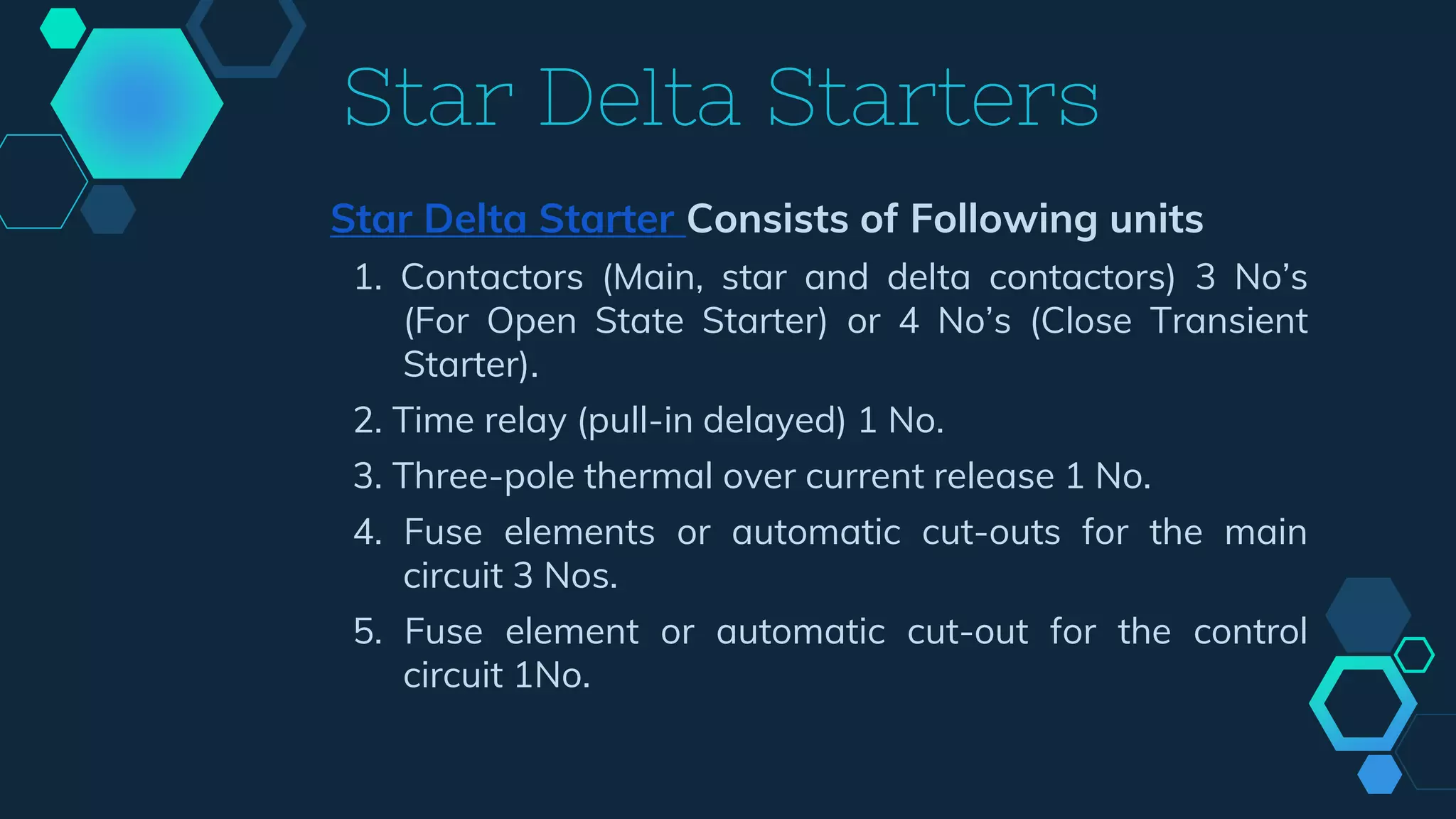 Star delta starter | PPTX
