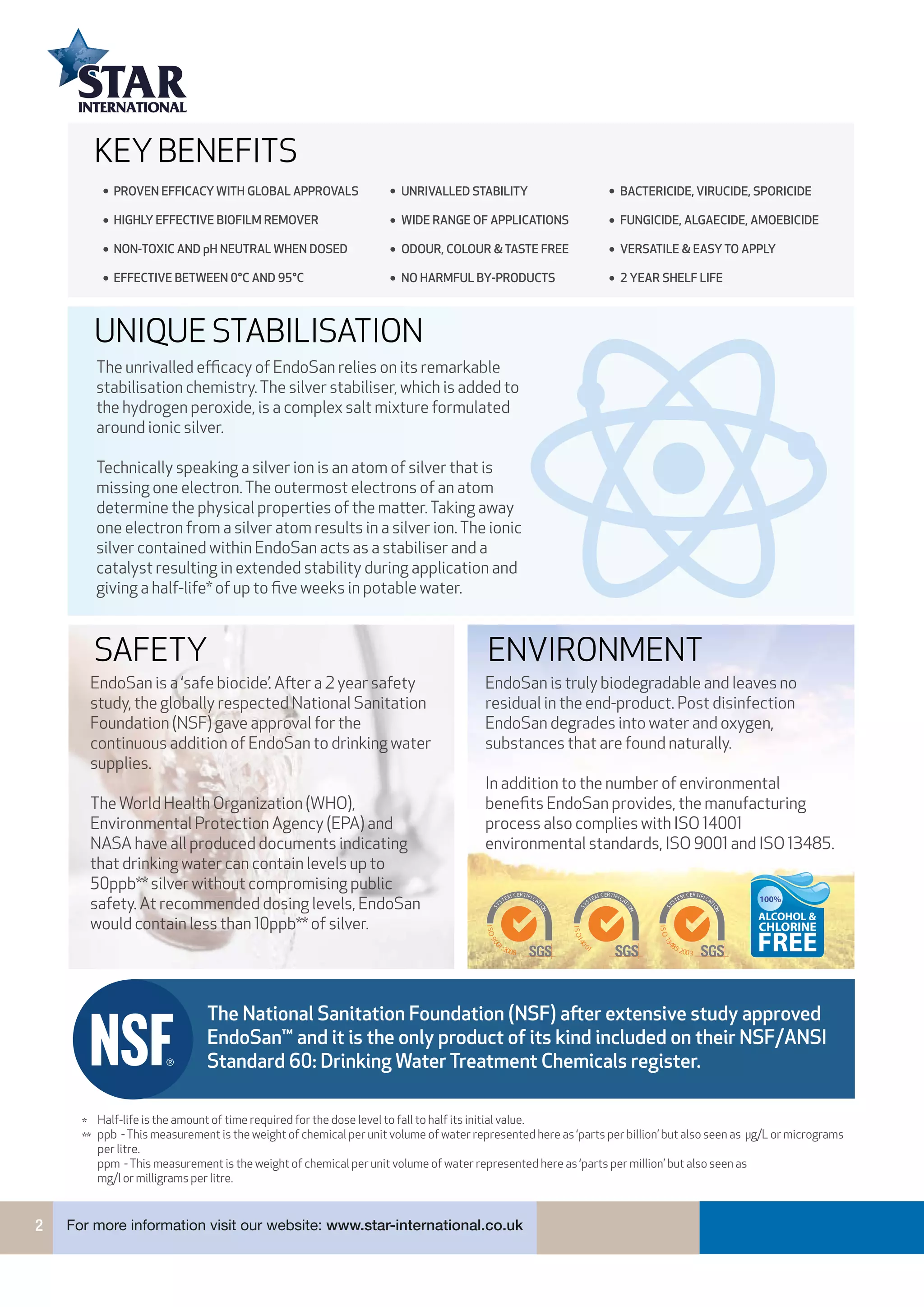 Star Endosan new brochure April 2016 | PDF