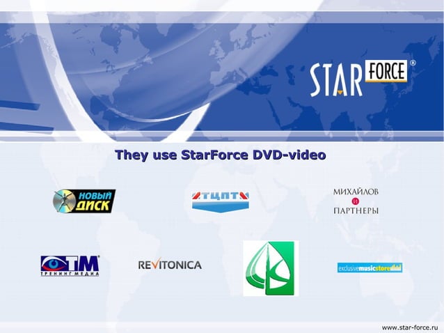 StarForce DVD Video (Eng) | PPT | Home Entertainment Systems | Consumer Electronics