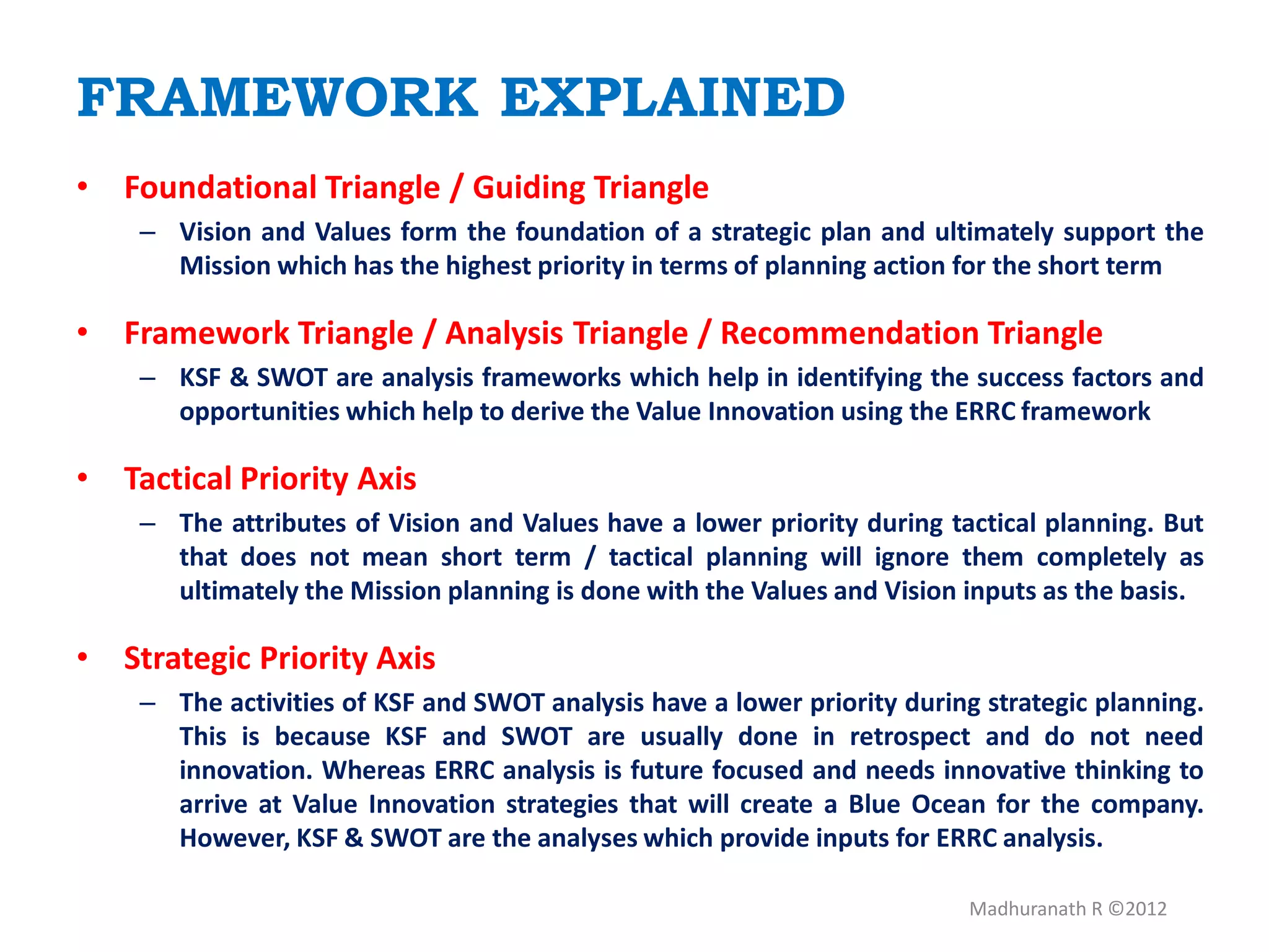 STAR Framework for Strategy Planning - Madhuranath R | PDF