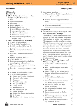 Star gate activity worksheets | PDF