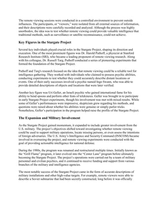 Stargate Project: The CIA’s Secret Psychic Espionage Program | PDF