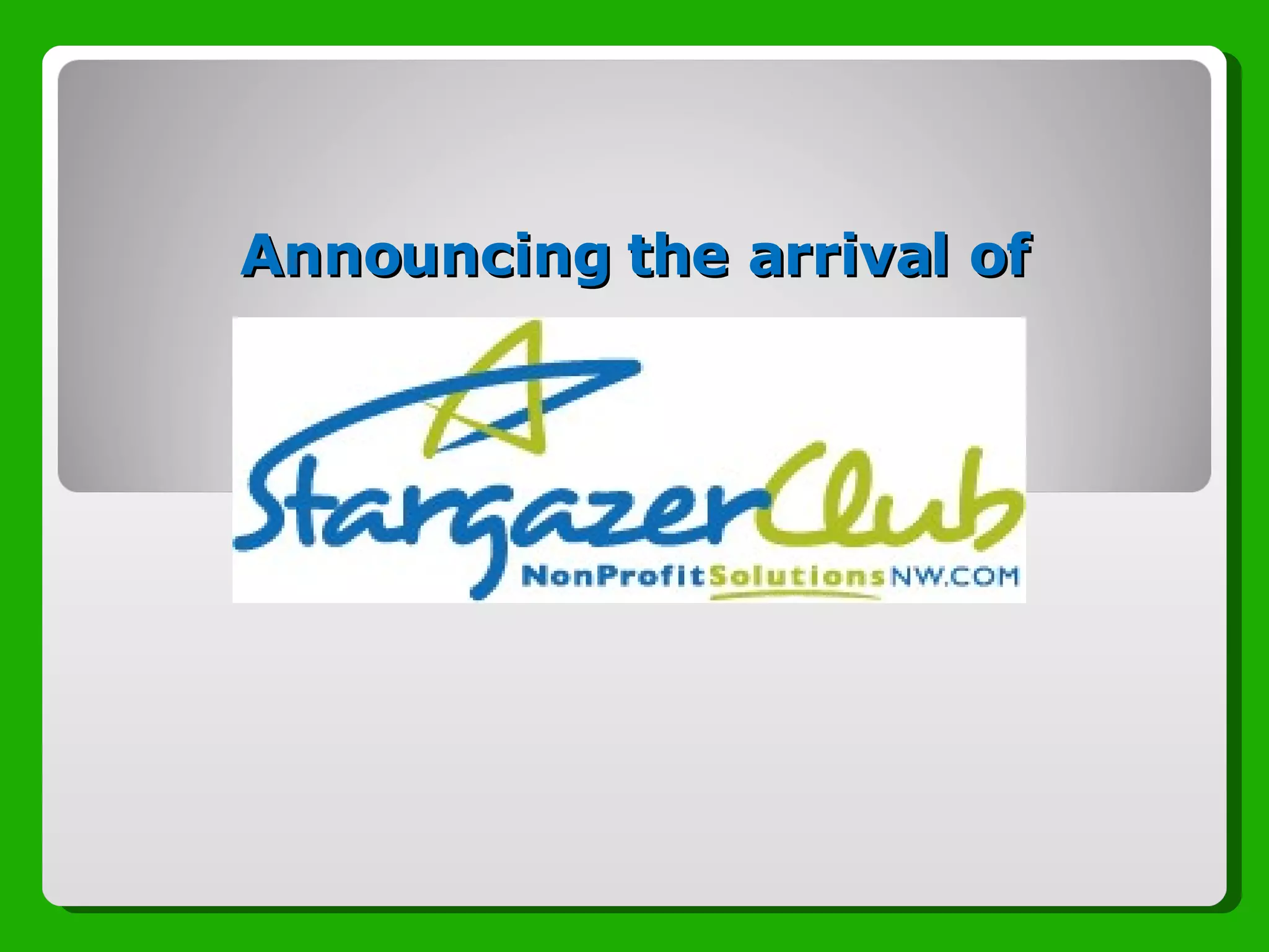 Stargazer Club Presentation | PPT