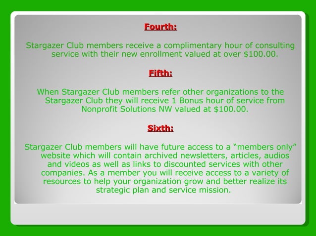 Stargazer Club Presentation | PPT