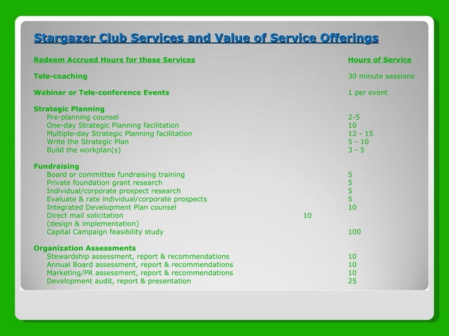 Stargazer Club Presentation | PPT