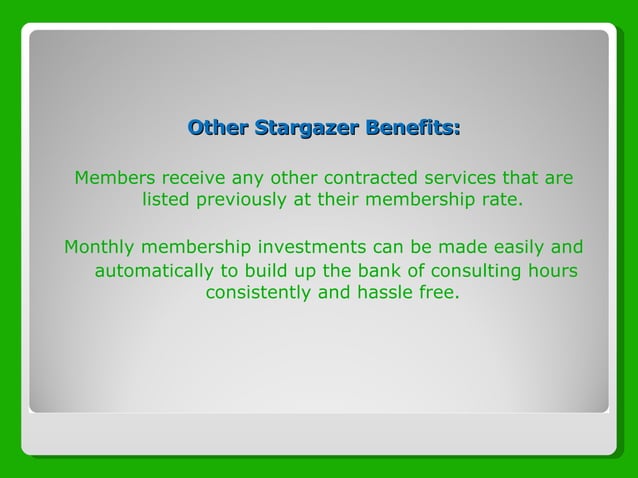 Stargazer Club Presentation | PPT
