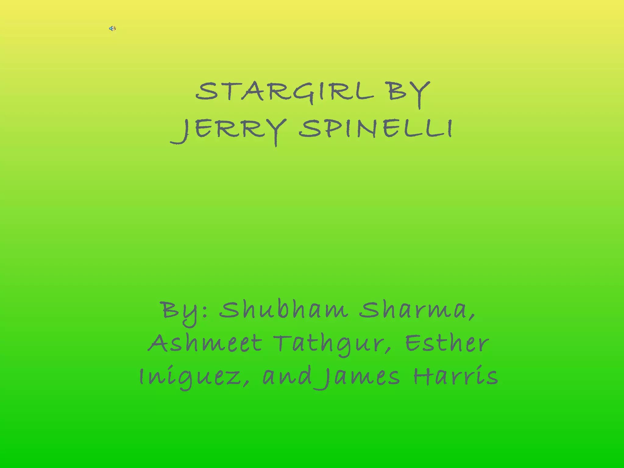 Stargirl by jerry spinelli | PPT