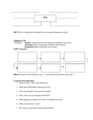 Stargirl study guide 2 | DOC