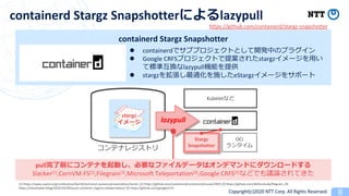 Stargz Snapshotter: イメージのpullを省略しcontainerdでコンテナを高速に起動する | PDF