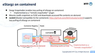 Build and Run Containers With Lazy Pulling - Adoption status of containerd Stargz Snapshotter ...