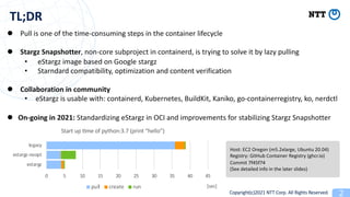 Build and Run Containers With Lazy Pulling - Adoption status of containerd Stargz Snapshotter ...