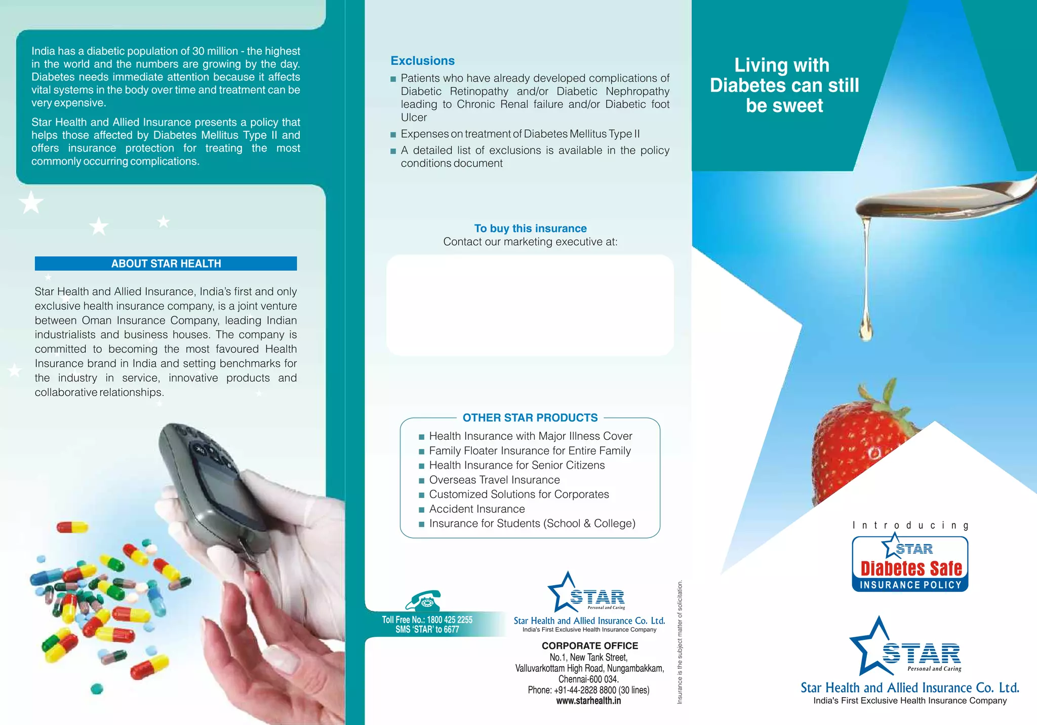 Star health diabetes_brochure1 | PDF