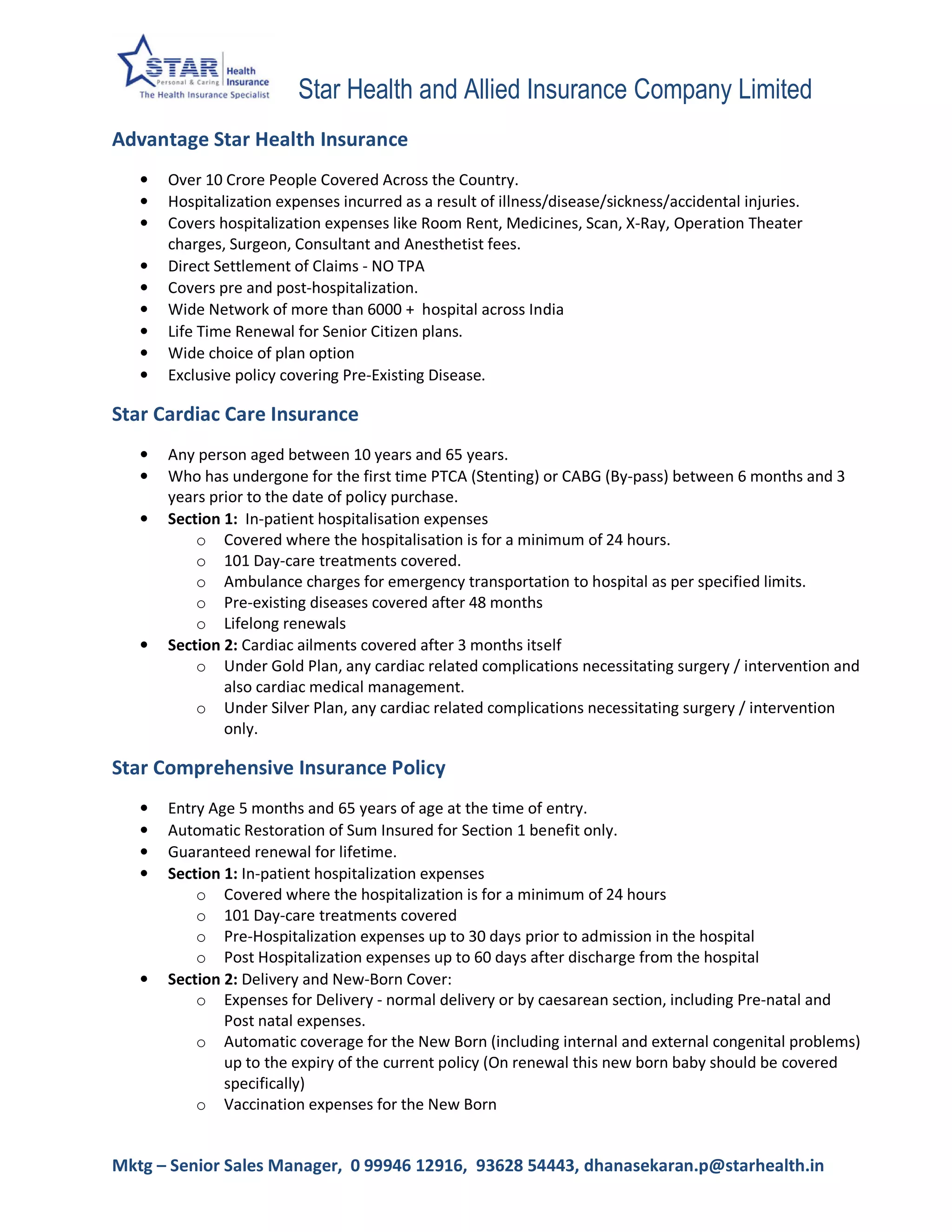 Star Health Insurance Coimbatore / starhealth / starhealthinsurance | PDF