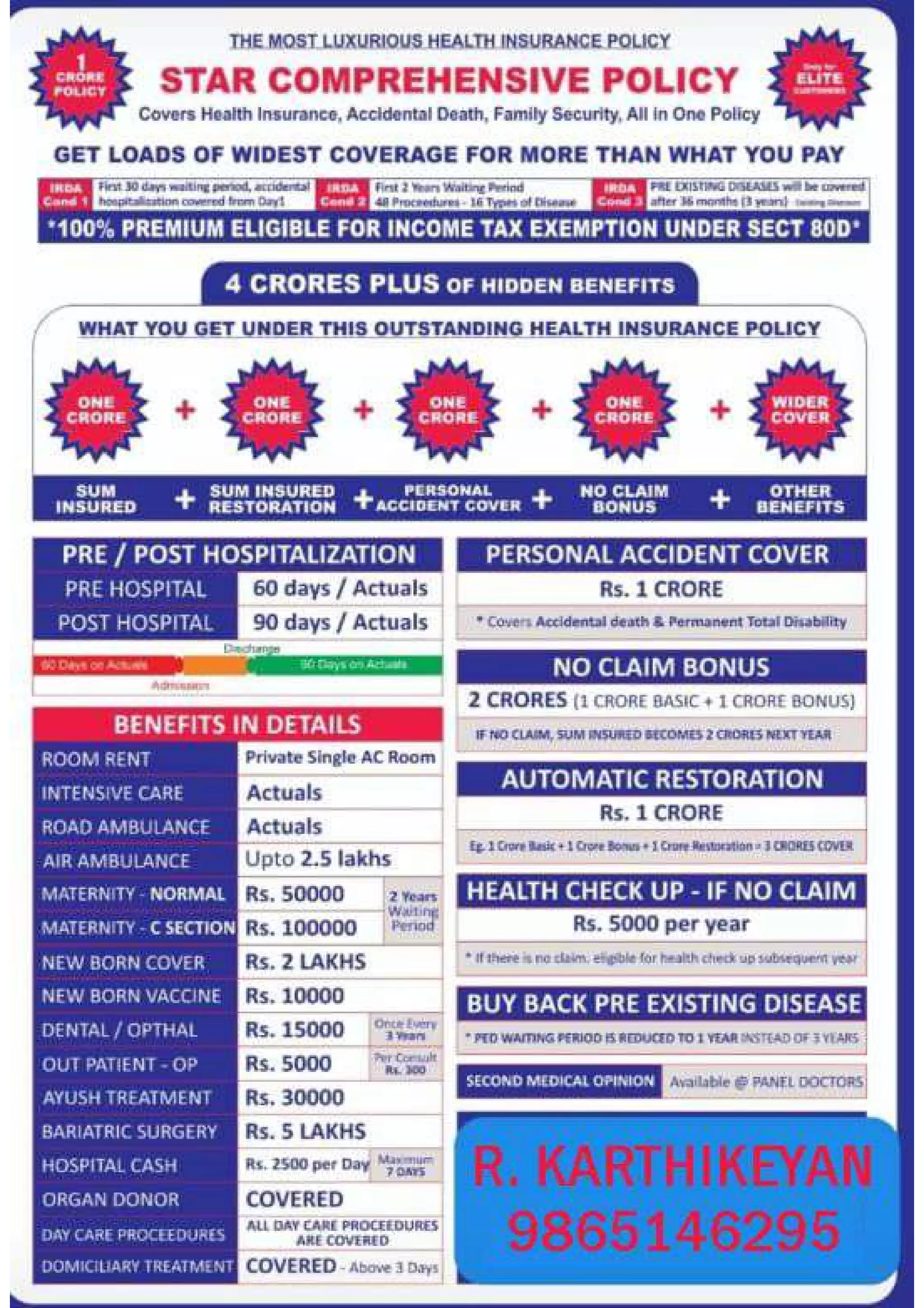 Star health insurance coimbatore comprehensive plan | PDF
