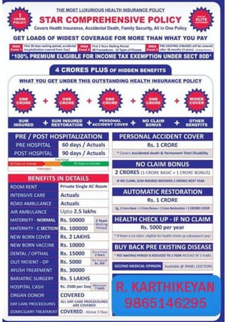 Star health insurance coimbatore comprehensive plan | PDF | Business ...