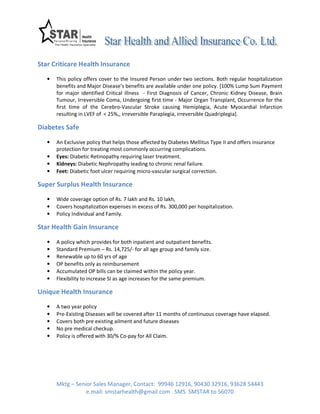 Star Health Insurance Netplus | PDF