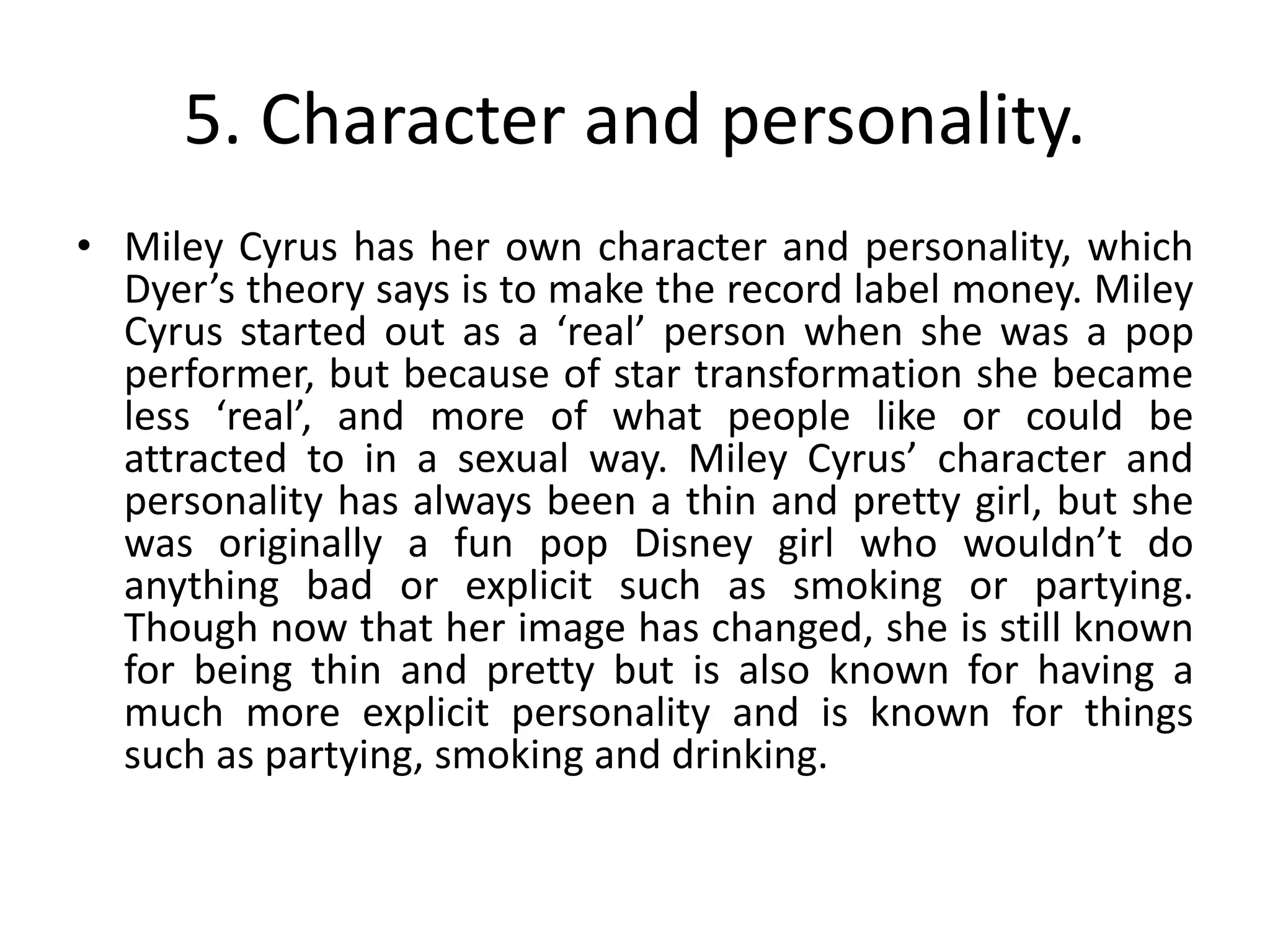 Star image – miley cyrus | PPTX