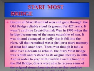 Stari Most Bridge | PPTX