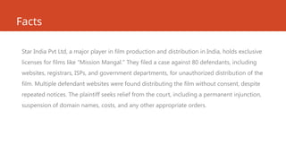 Star India Pvt Ltd v. Moviestrunk.com & Ors. PPT.pptx