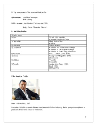 Project report on 'Star India' conglomerate | DOCX