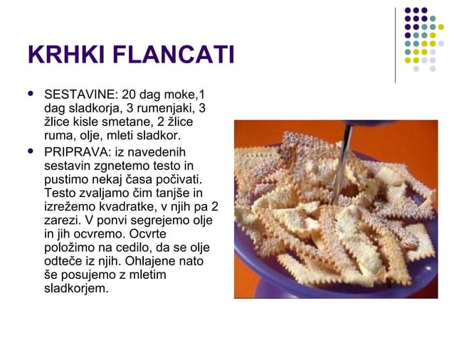 Stari recepti za jedi v božičnem času | PPT