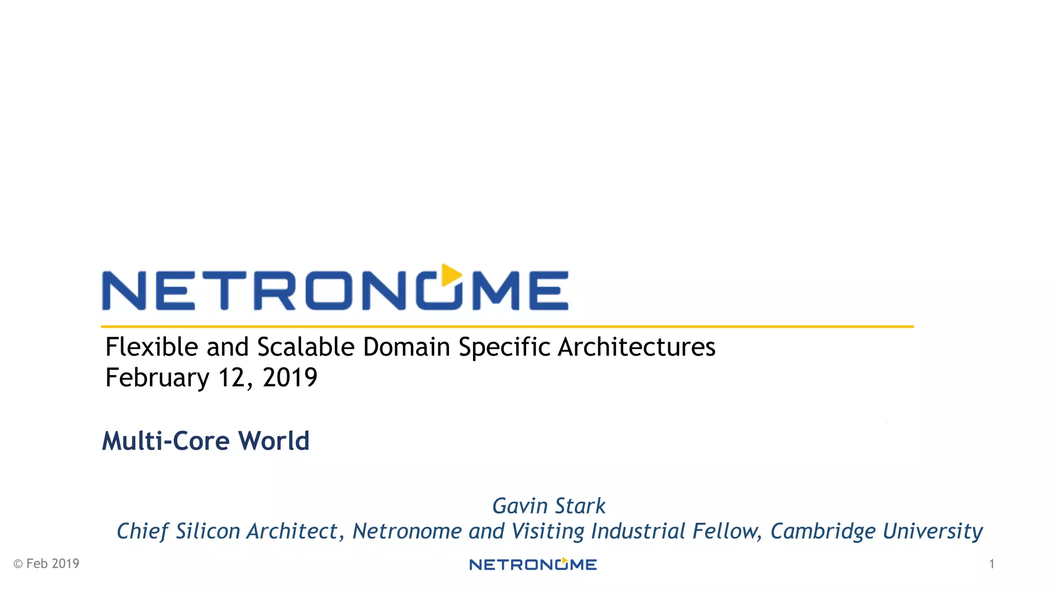 Flexible And Scalable Domain Specific Architectures Ppt