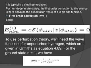 Stark Effect_Splitting of Spectral lines due to Electric Field.ppt