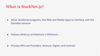 StarkNet JS | PDF | Web Development | Internet