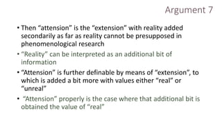 Intention and attention: Intension, extension, and “attension” of a ...