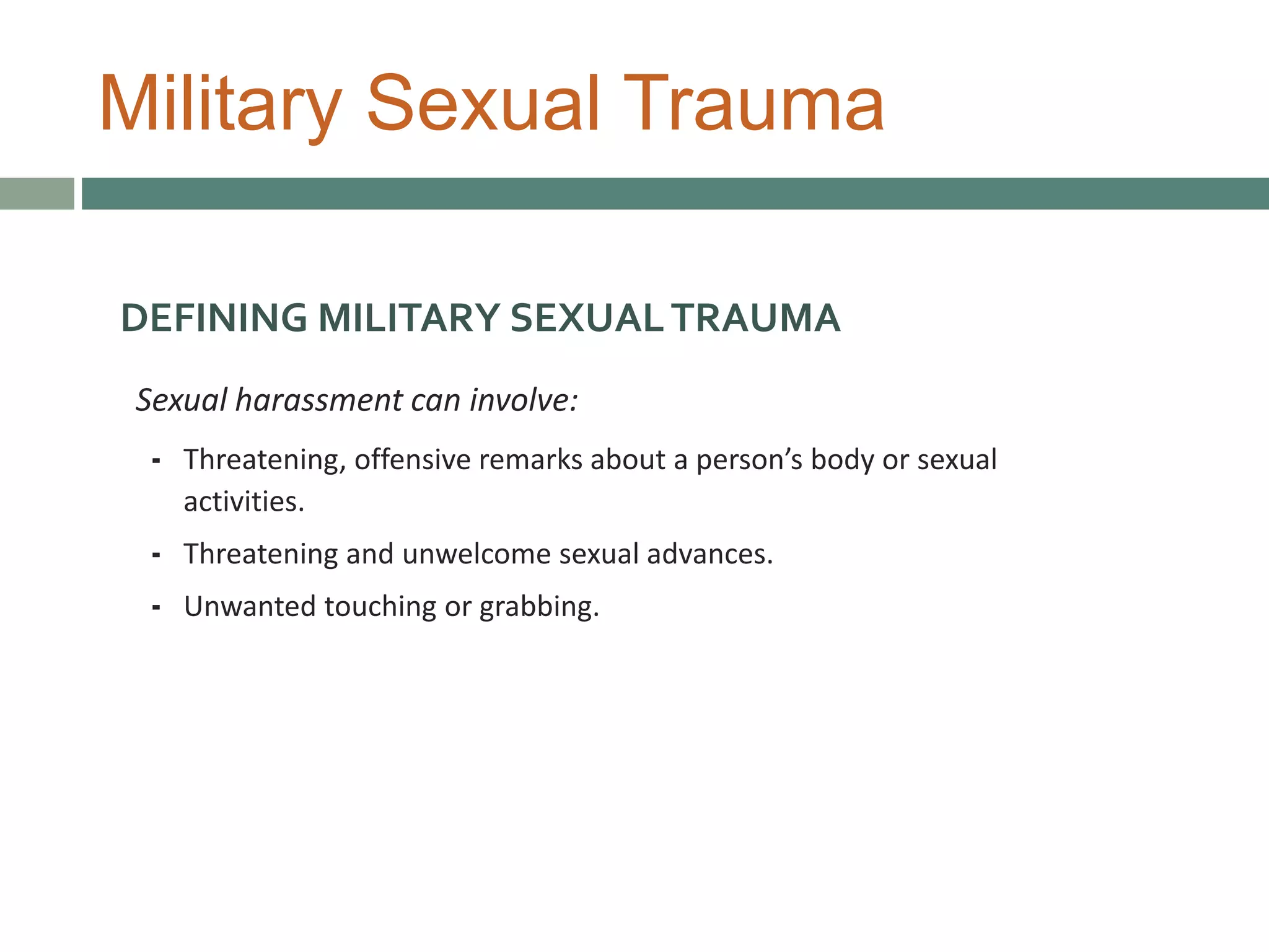 Moral Injury_Military Sexual Trauma | PPT