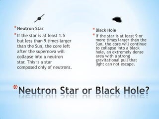 Star life cycle | PPTX