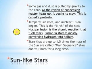 Star life cycle | PPTX